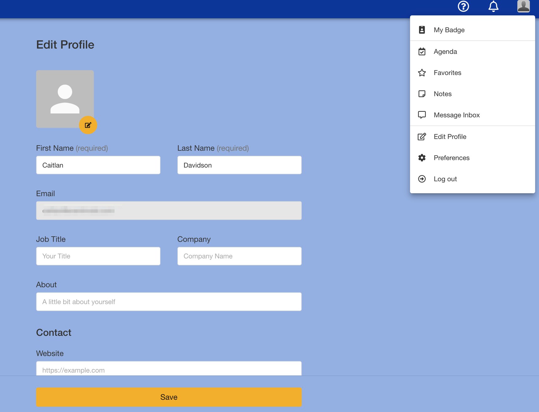 Attendee Feature Cheat sheet