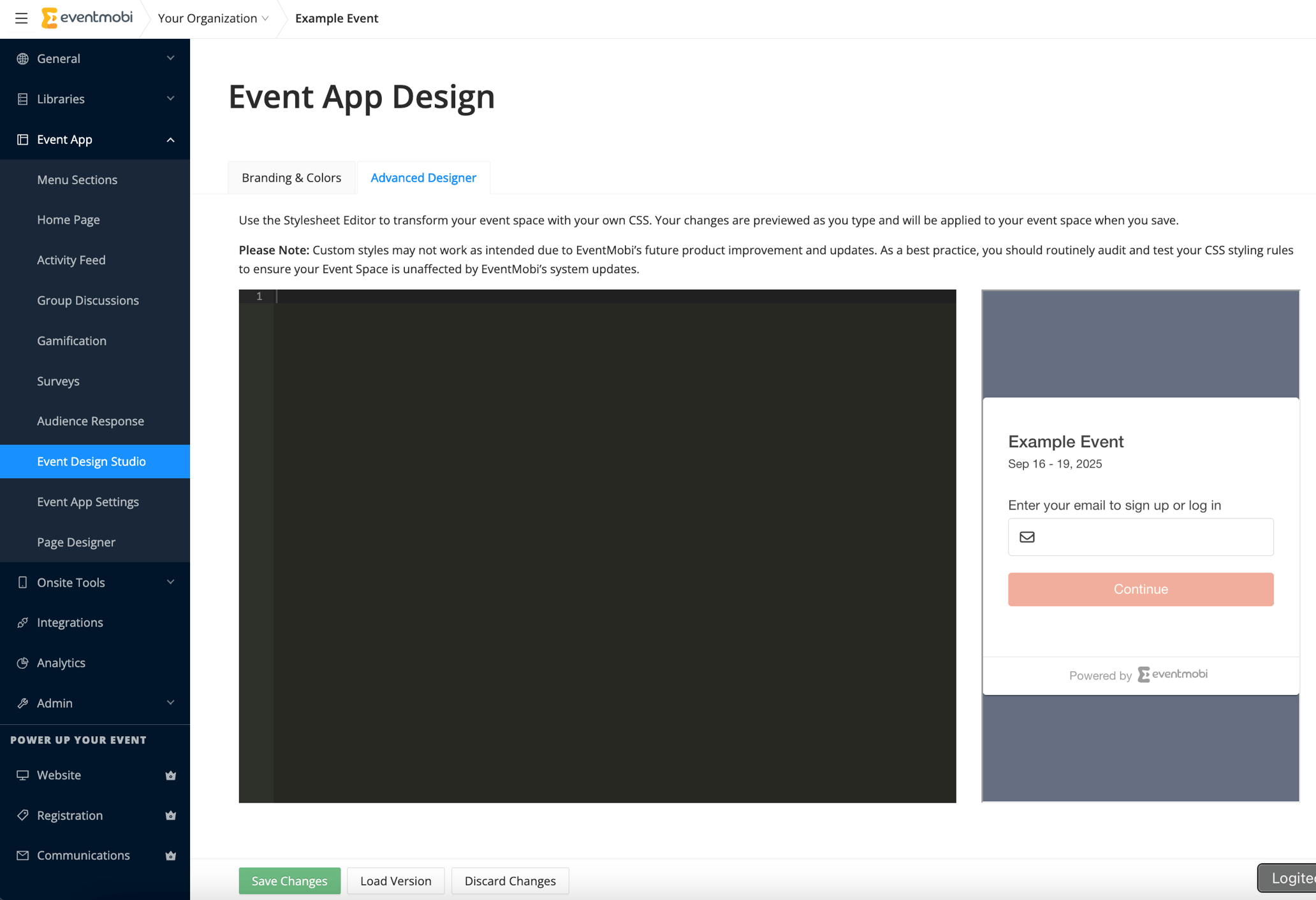 Branding & Design Your Event App