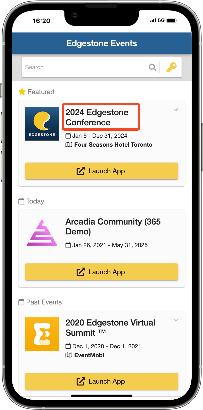 Event Details: Setting Up Key Event Information