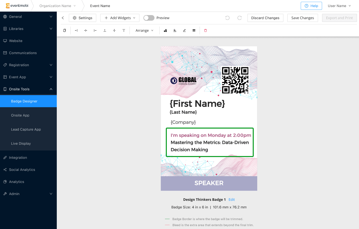 Badge Designer: Creating Custom Badges for your Event