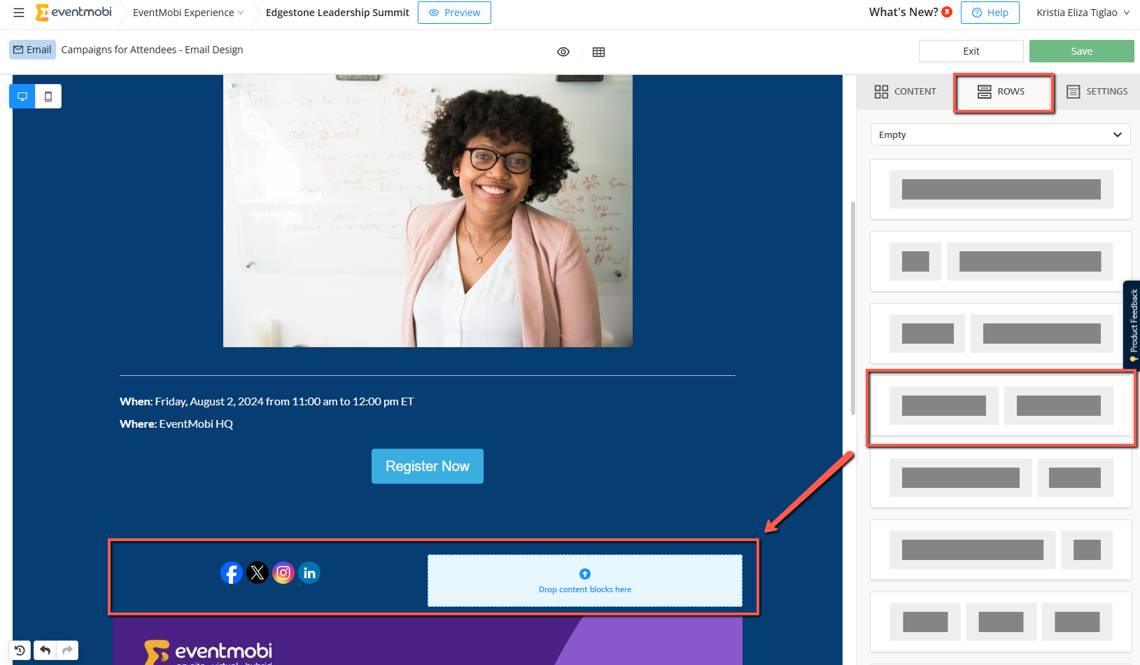 Sending Communications to your Attendees