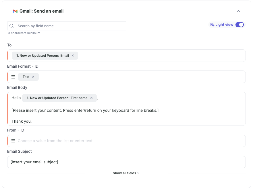 Setting Up an Integration with Gmail