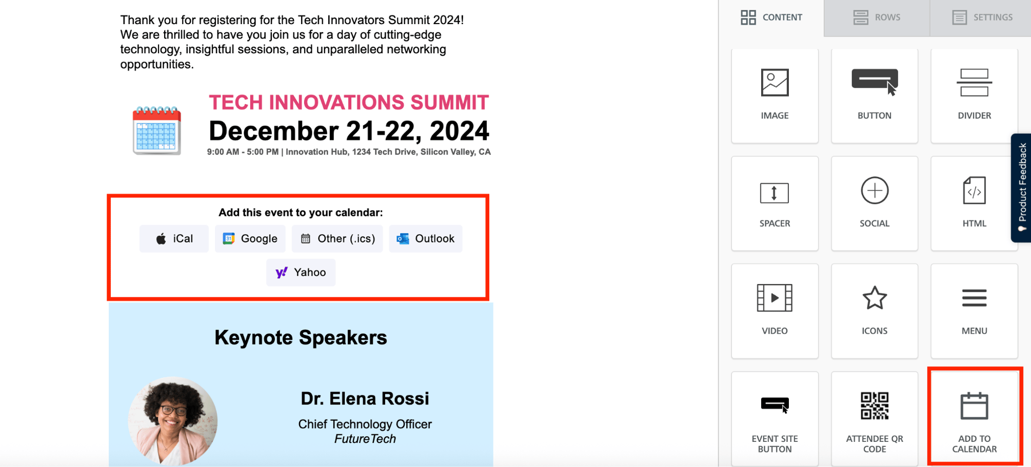 How to Use the Add to Calendar Widget in Email Campaigns, Registration ...