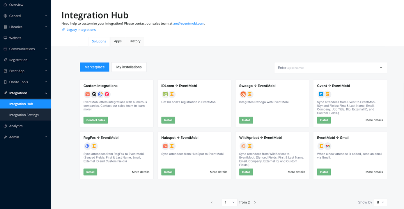 EventMobi Integration Hub